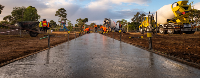 Footpath made using recycled plastic and glass fines | Sustainability ...